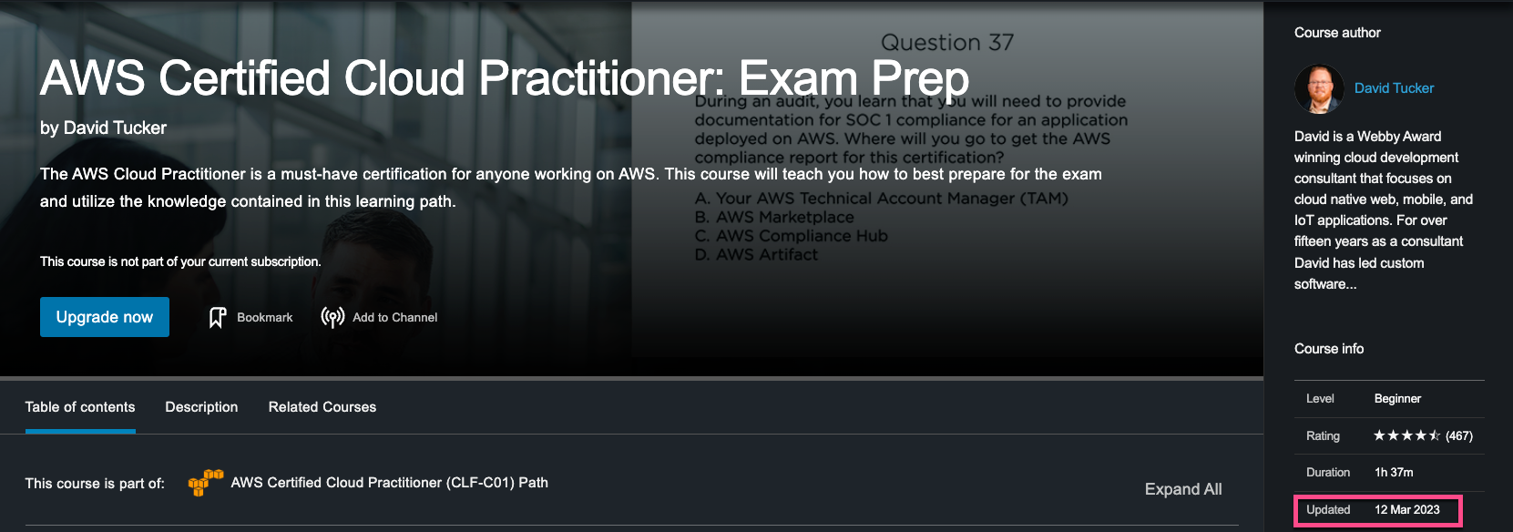 Video courses – Pluralsight Help Center