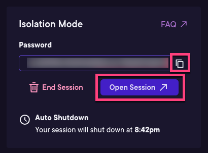 Isolation mode for labs and sandboxes – Pluralsight Help Center